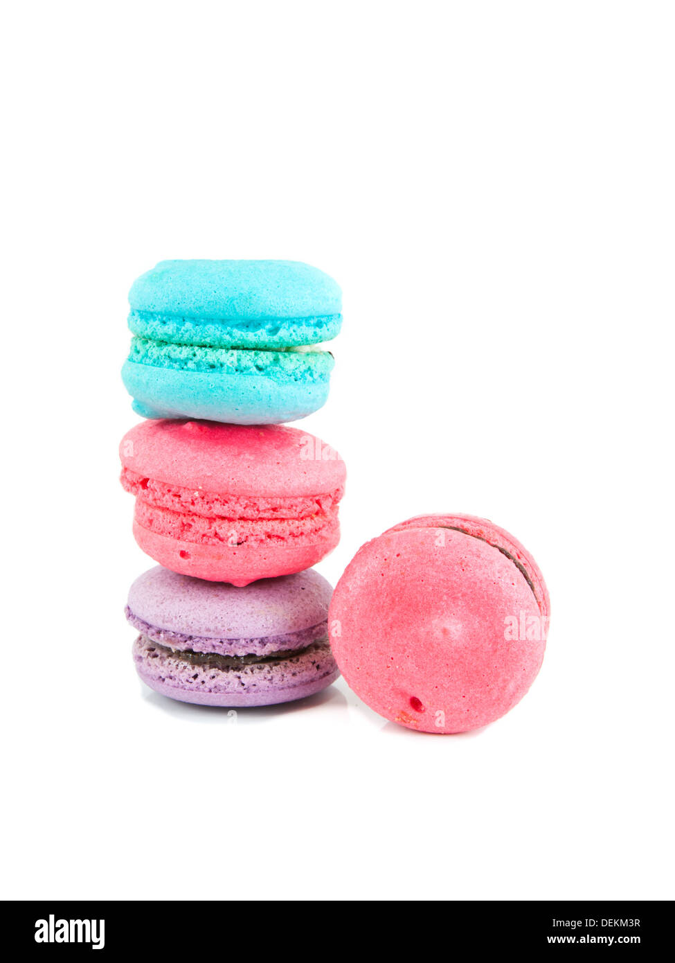 The colorful macaroon isolated on white background Stock Photo - Alamy