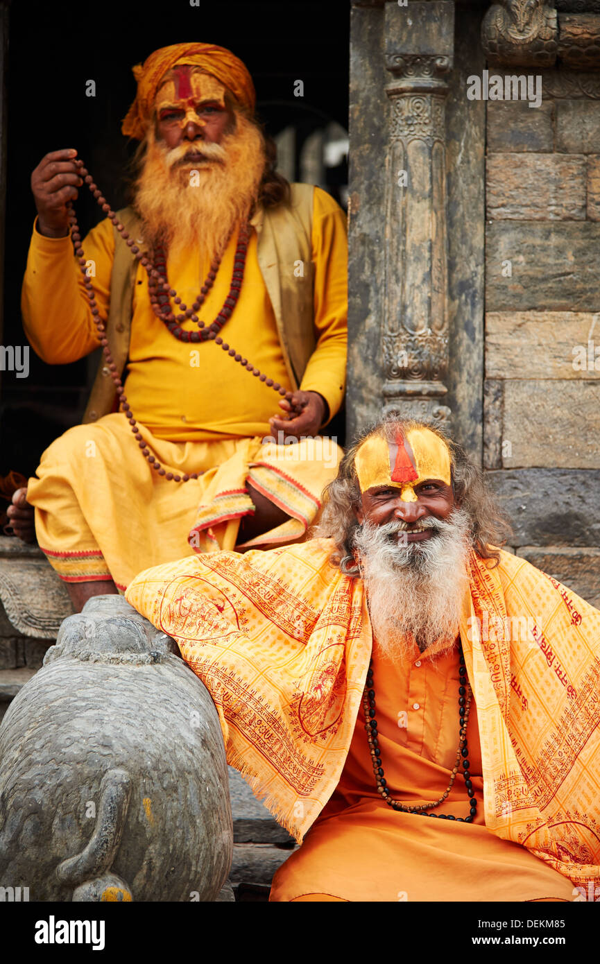 Sadhus at pashupatinath temple hi-res stock photography and images - Alamy