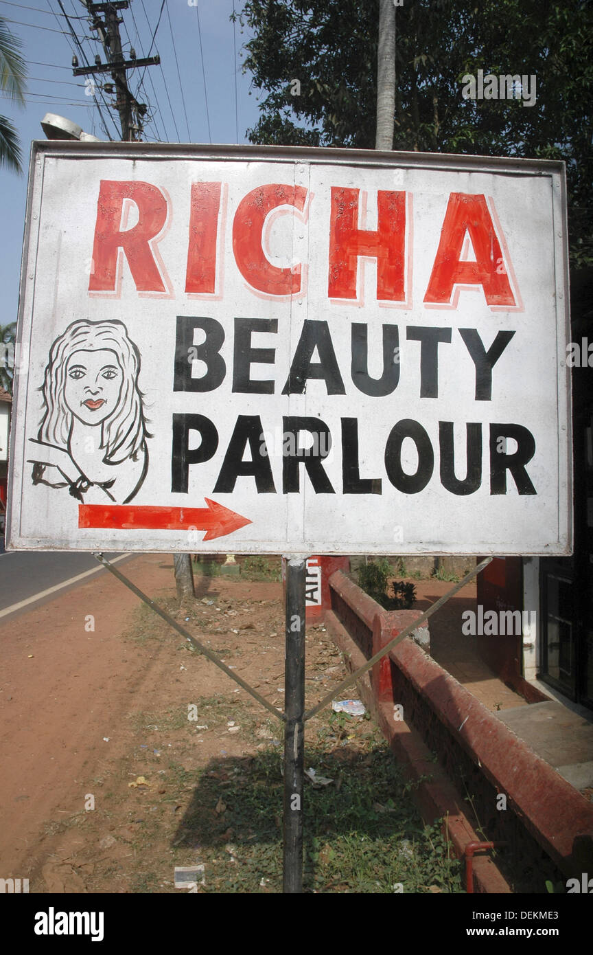 A beauty parlour board hi-res stock photography and images - Alamy
