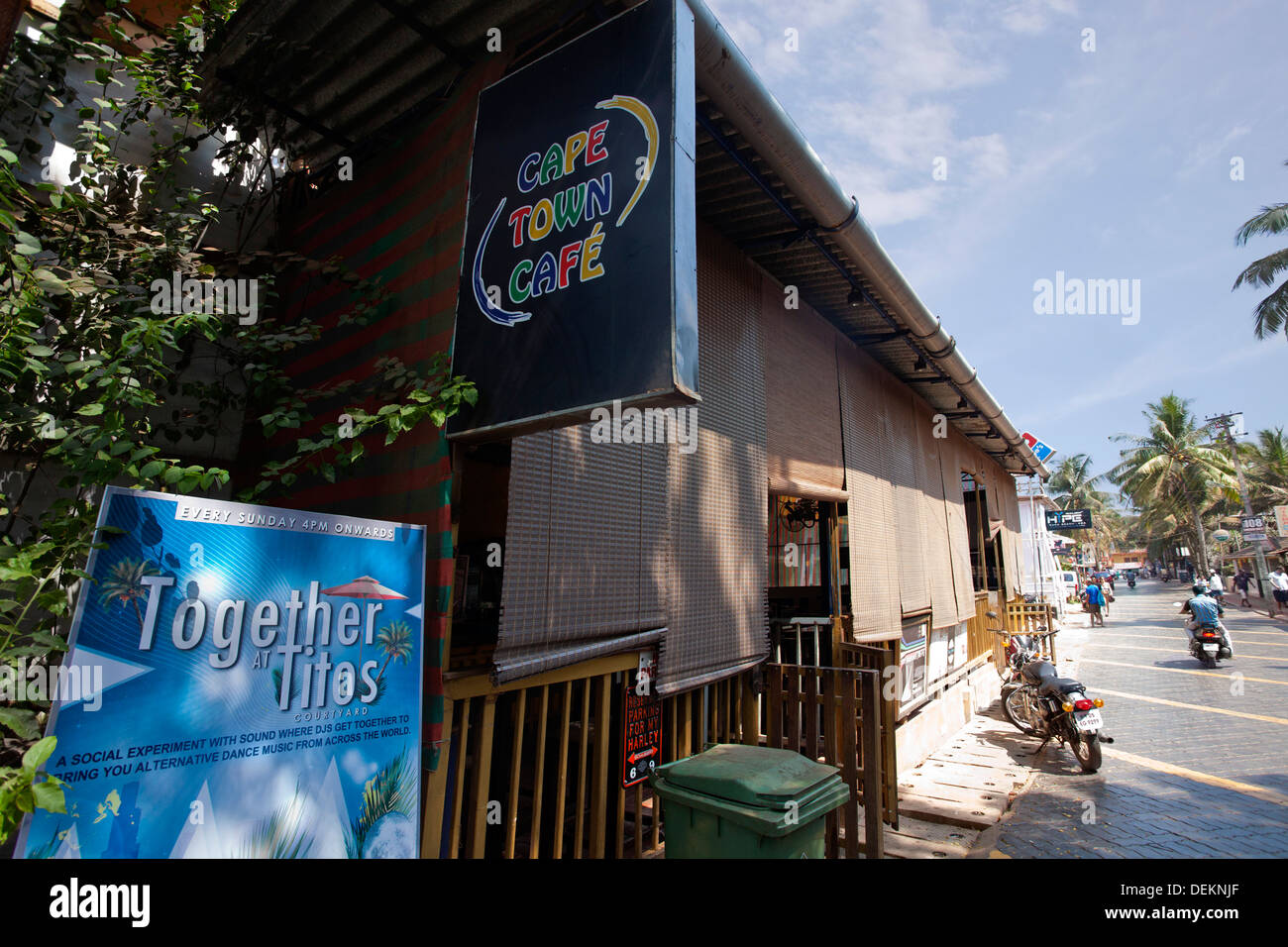 Cafe on the roadside, Cape Town Cafe, Calangute, North Goa, Goa, India ...
