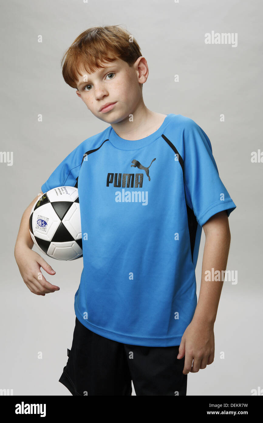 Headshot boy kid football hi-res stock photography and images - Alamy