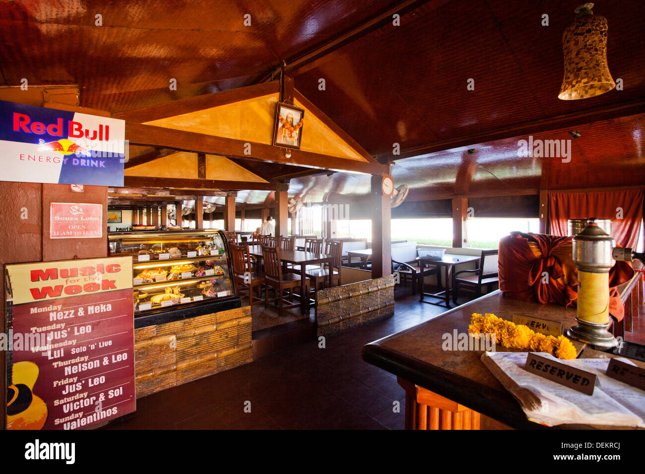 Interiors of a restaurant, Souza Lobo, Calangute, North Goa, Goa, India ...