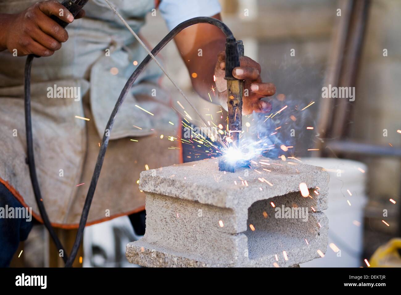 Welders apron hi-res stock photography and images - Alamy