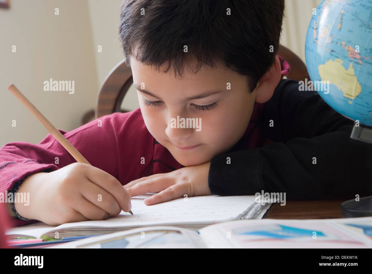 Homework table hi-res stock photography and images - Alamy