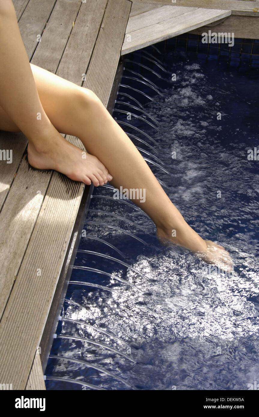 Test water foot hi-res stock photography and images - Alamy