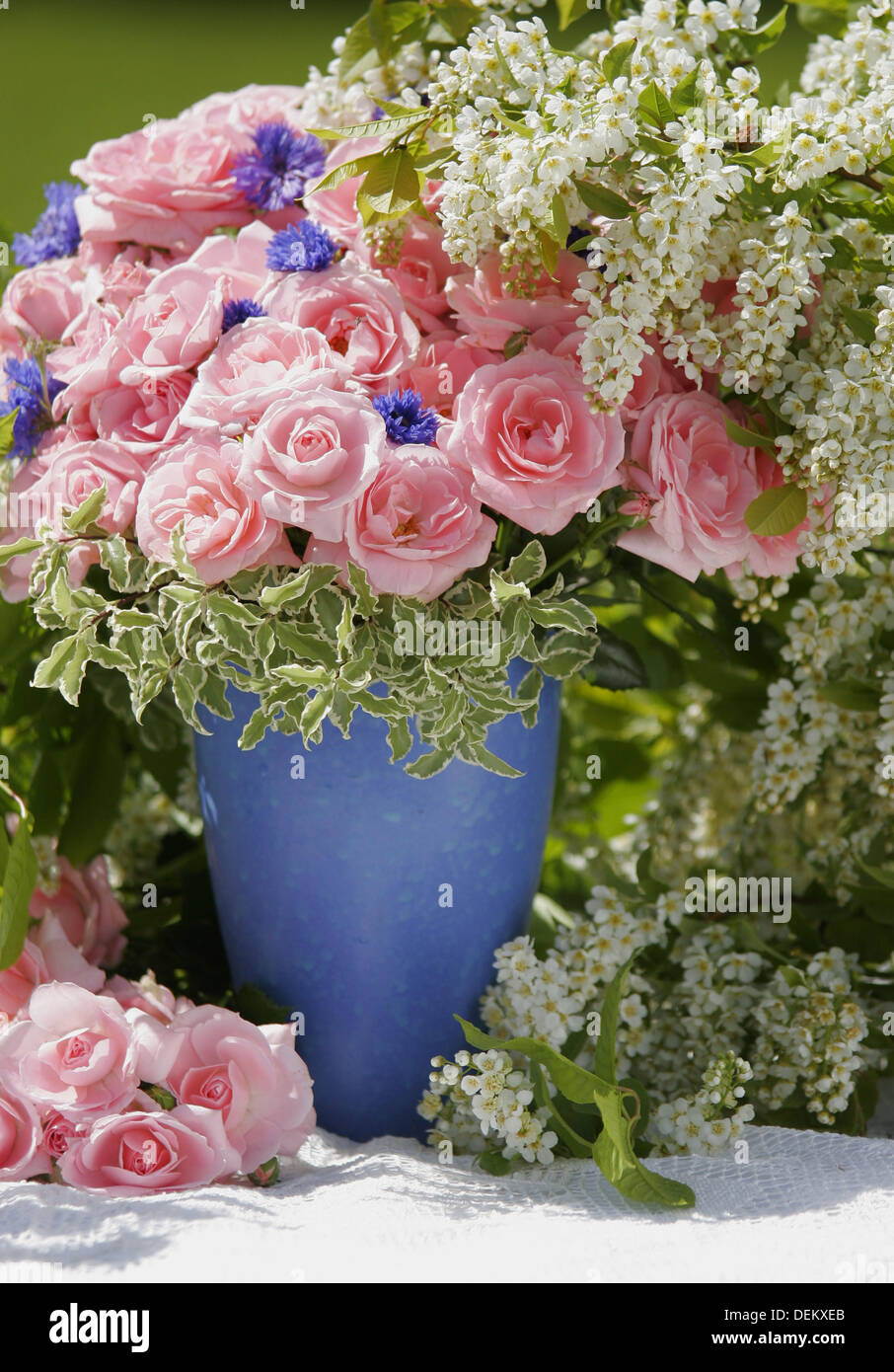 Blue rose vase hi-res stock photography and images - Alamy