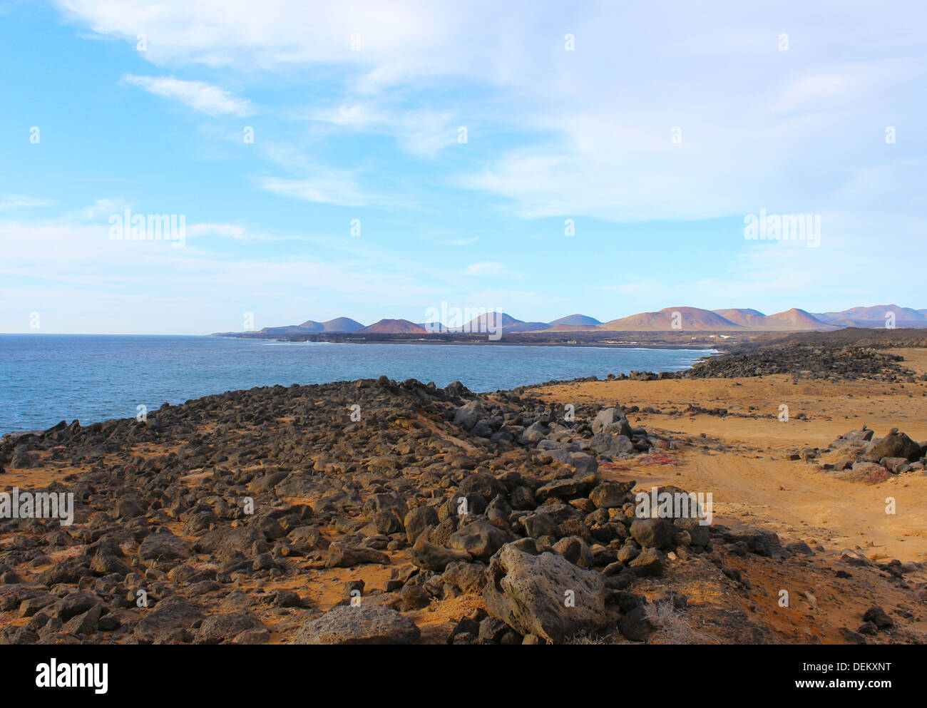 Volcanic Island of Lanzarote landscape Stock Photo - Alamy