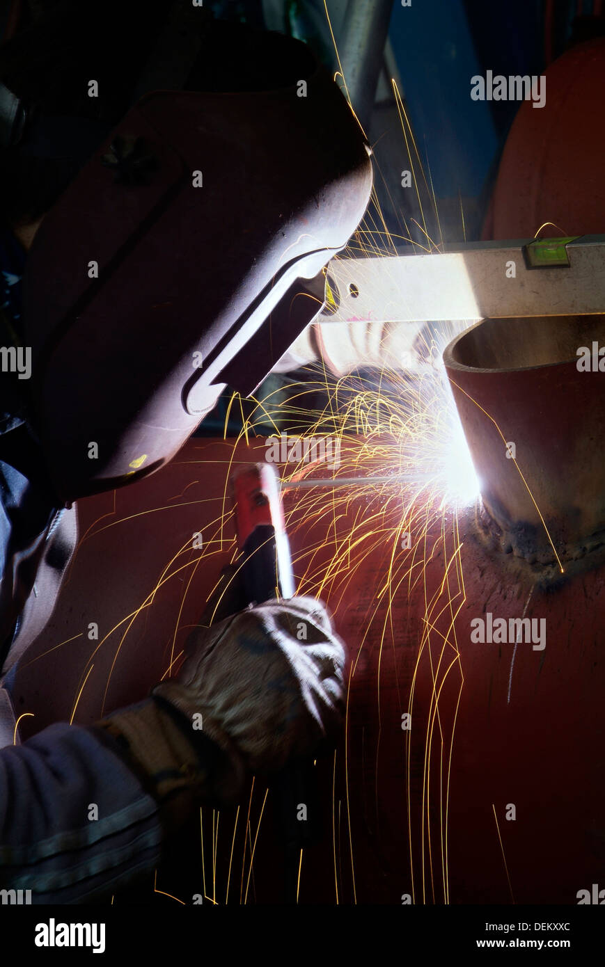 industrial plants - foundry and welding Stock Photo - Alamy