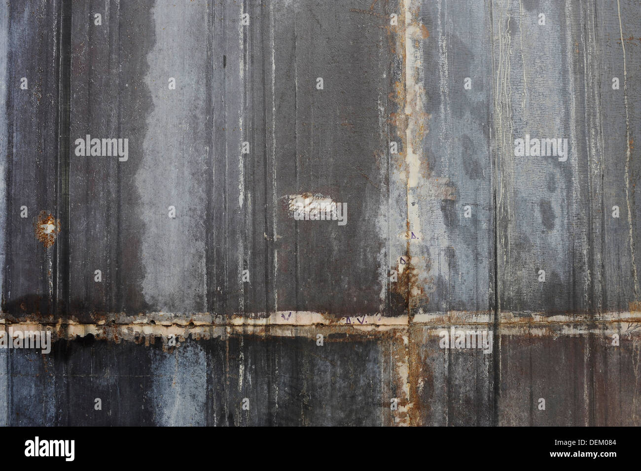 sheet metal with rusty welded joints Stock Photo - Alamy