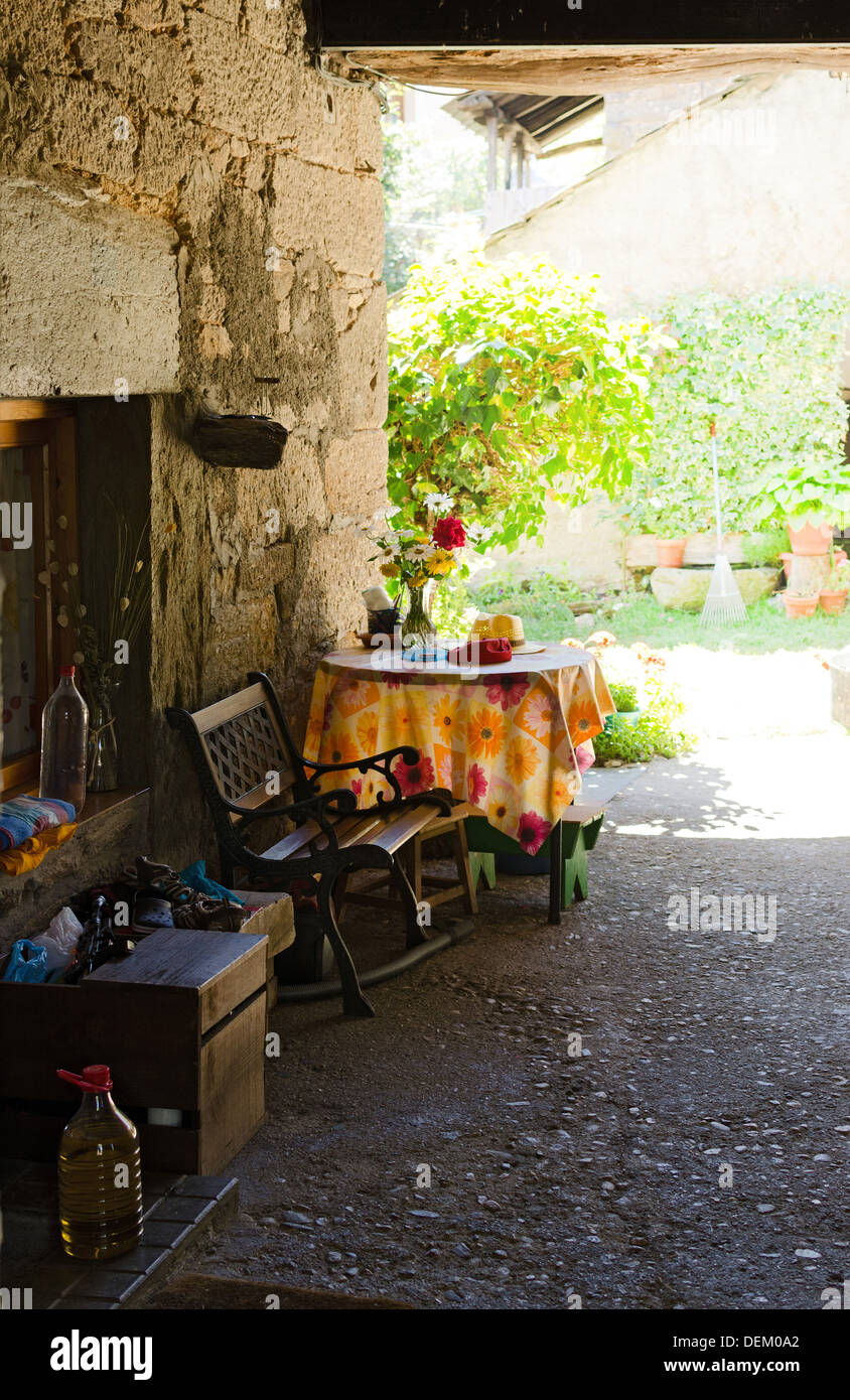 Rural scene in a rural village, Spain Stock Photo - Alamy