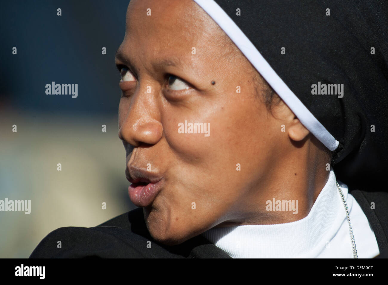 Portrait of nun Stock Photo - Alamy