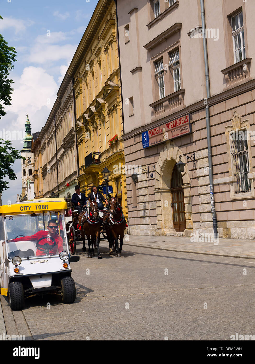 Two different ways of getting around the city with its impressive ...
