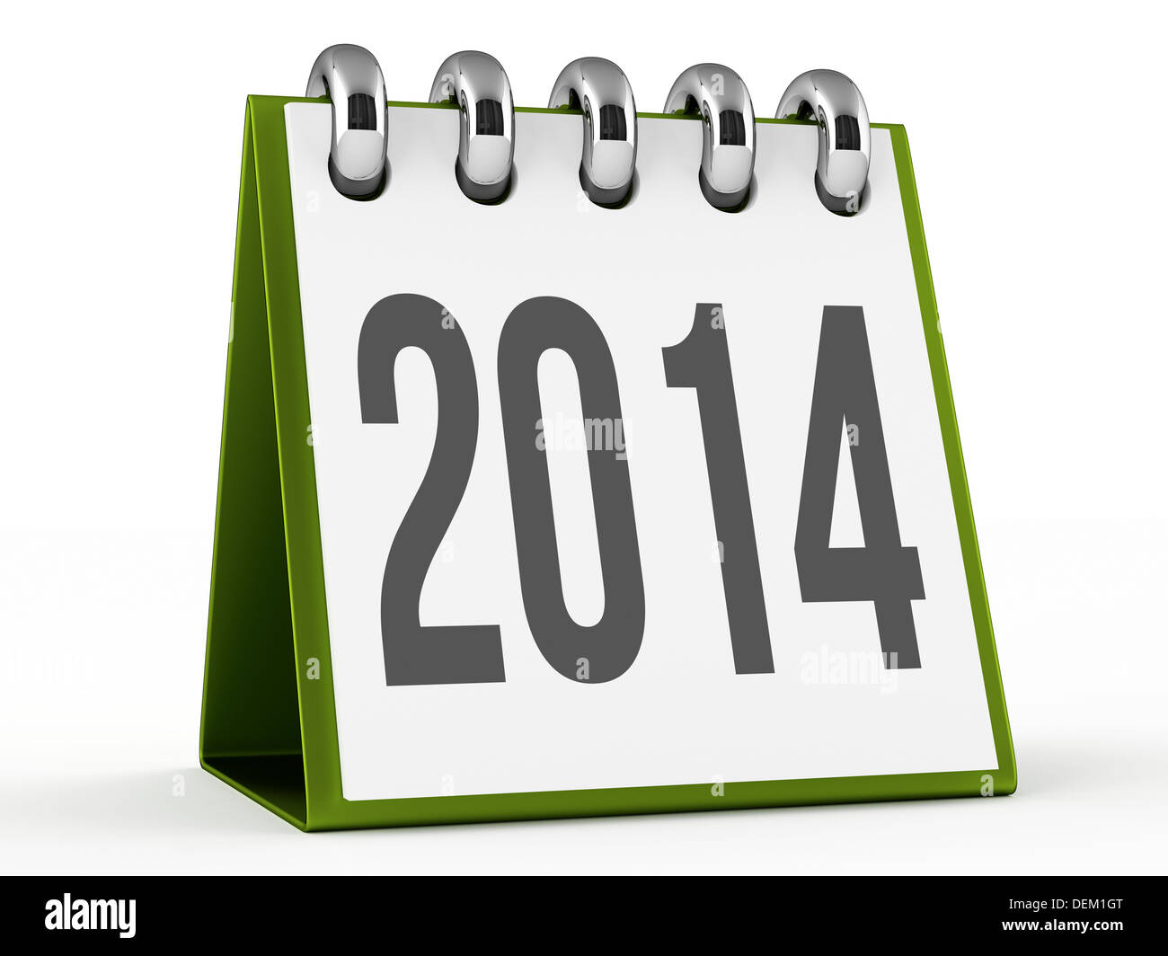 2014 Notepad - On White Background Stock Photo - Alamy