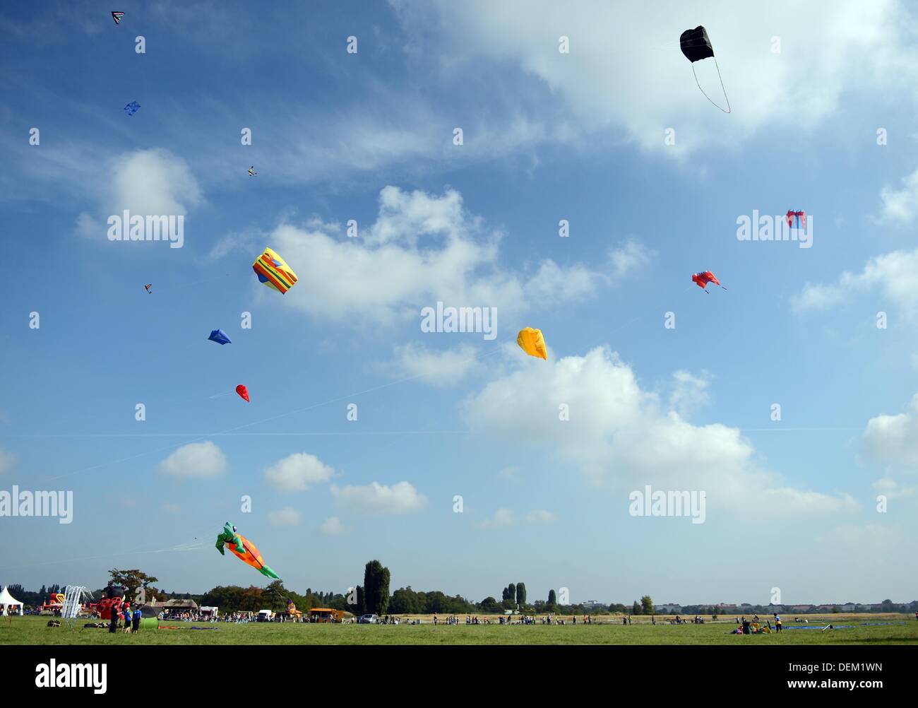 Giant kites are flown at the festival in Berlin, Germany, 14 September ...