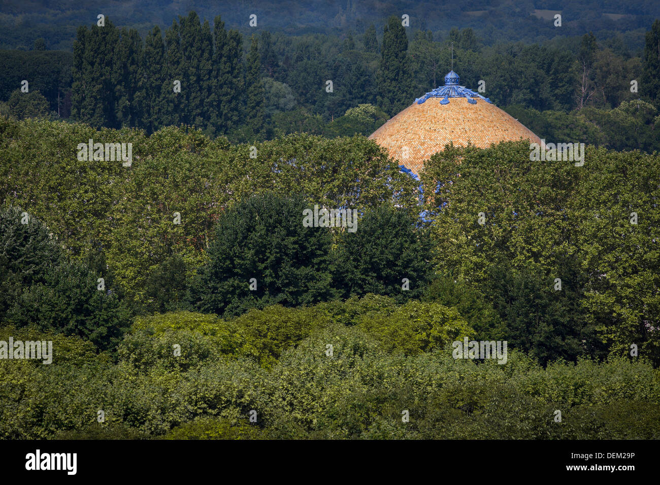 In Vichy, the neo-Moorish dome of the Dome water-cure establishment ...