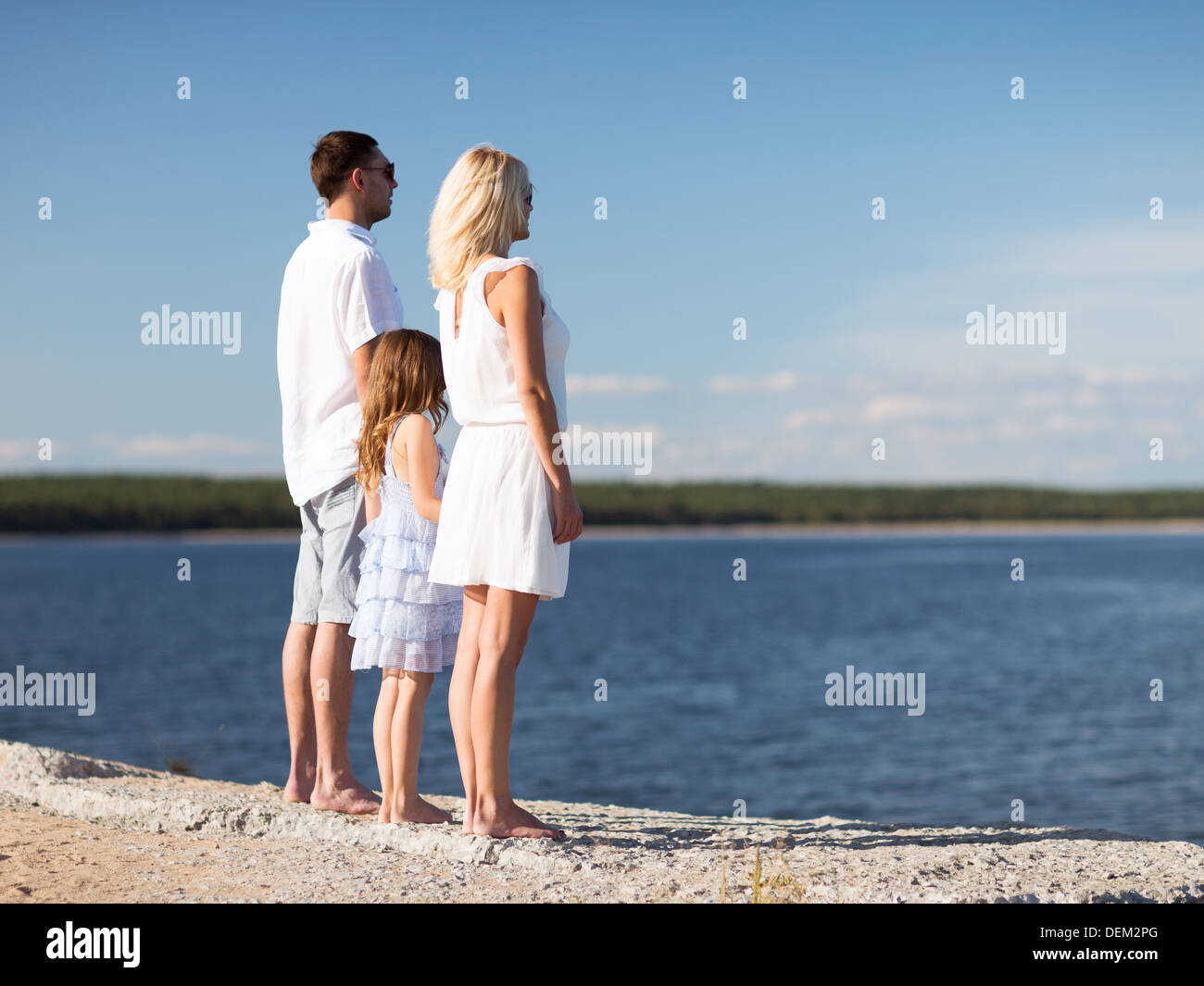 happy family at the seaside Stock Photo - Alamy