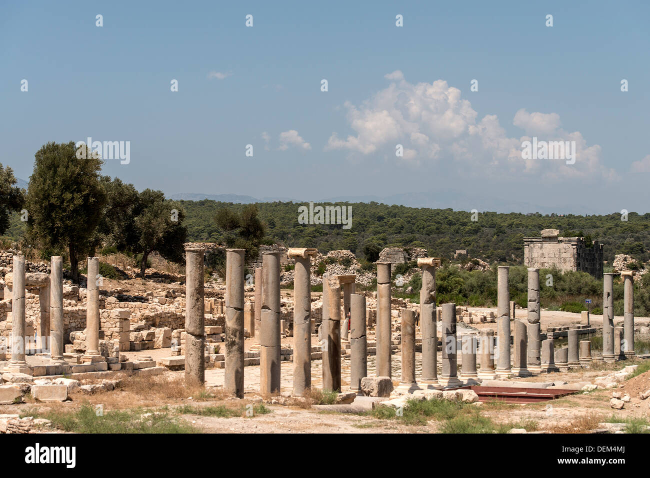 Lycian ruins at the archaeological site Patara Turkey Stock Photo - Alamy