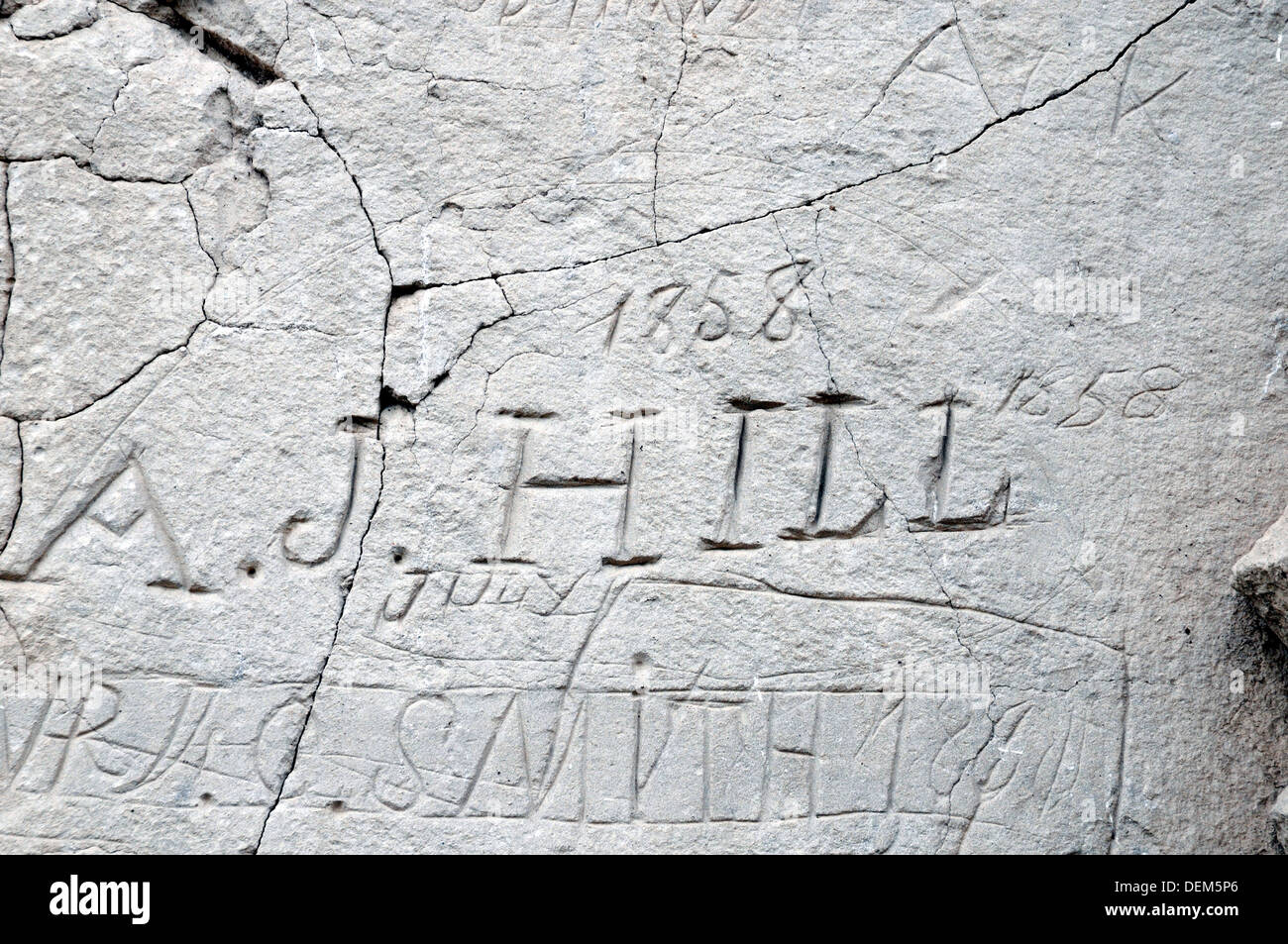 The name of an 700 carved their names hemigrant and user of the Oregon ...
