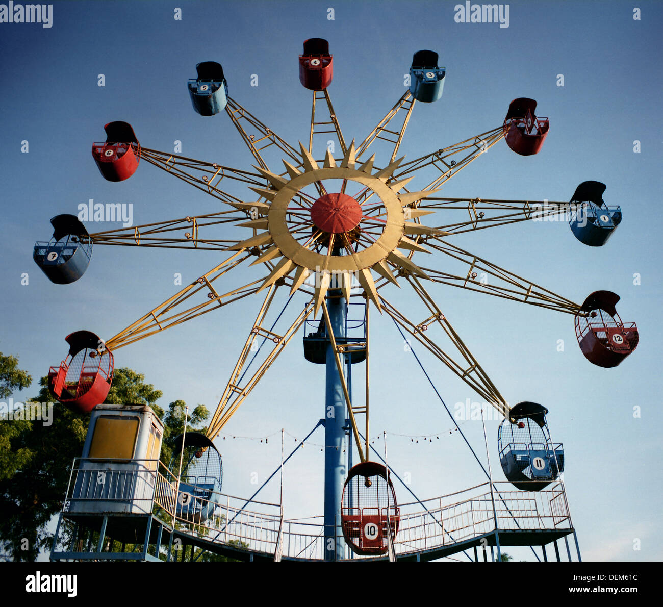 Amusement Park Ferris Wheel Stock Photo - Alamy