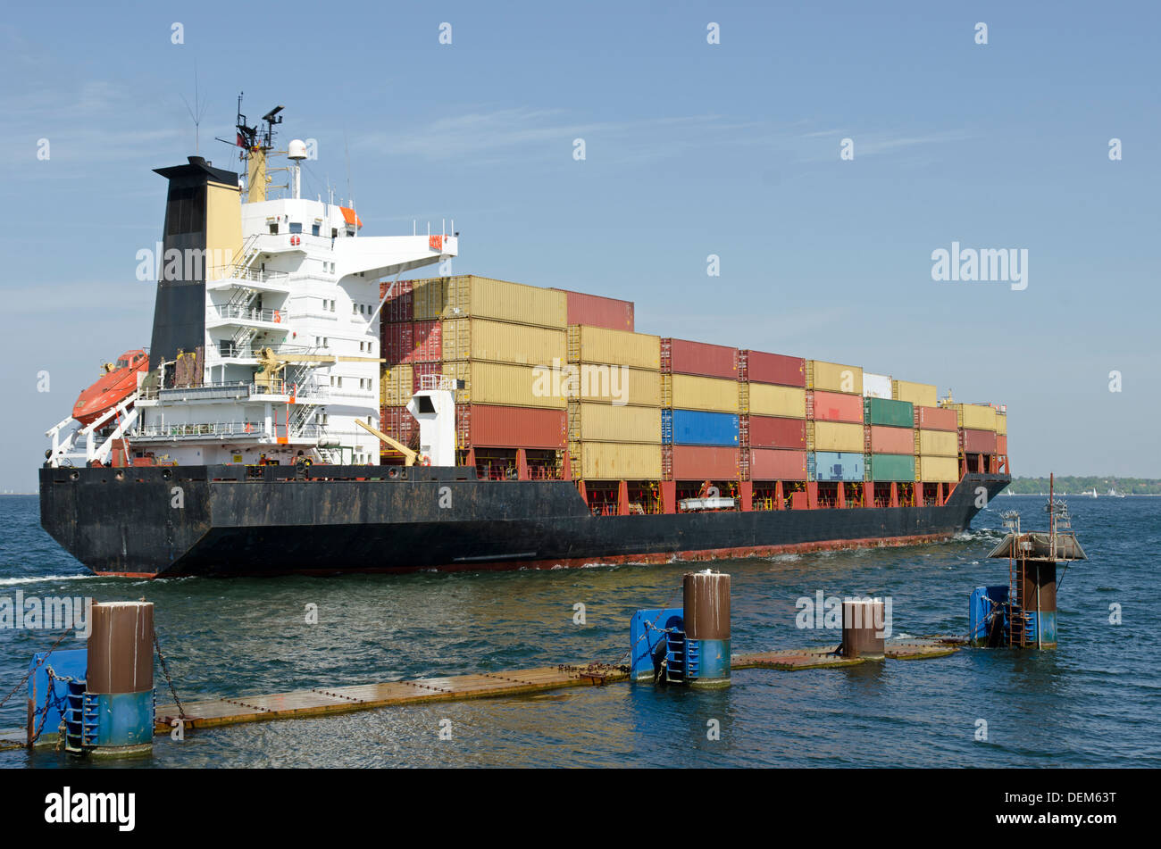 Container vessel on the Baltic Sea near Kiel, Germany Stock Photo - Alamy