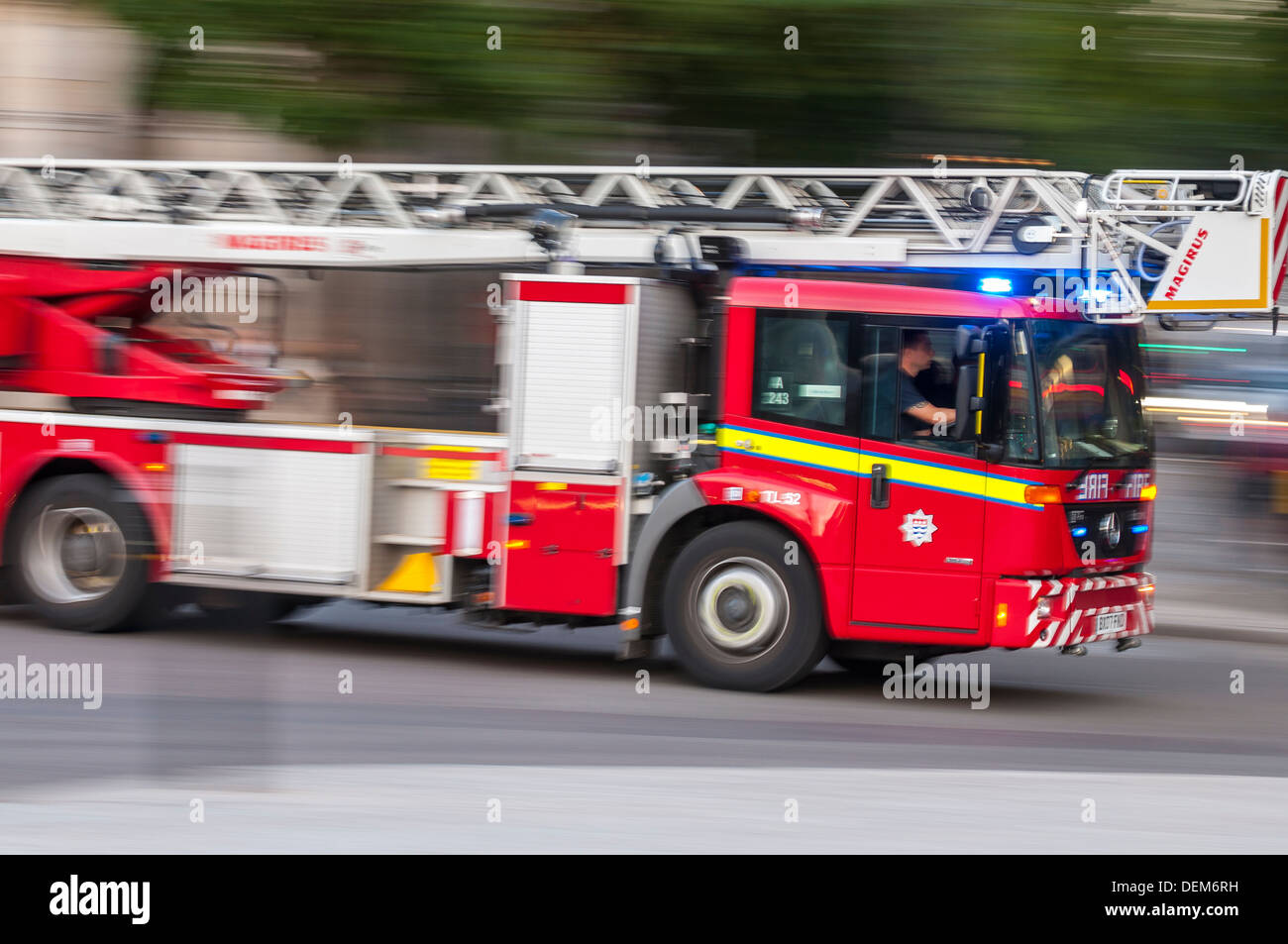 fire engine, emergency call,London, England, Uk, Europe Stock Photo - Alamy