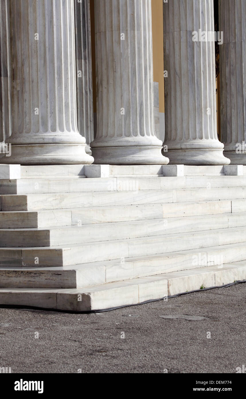 group of columns on the stairs Stock Photo - Alamy