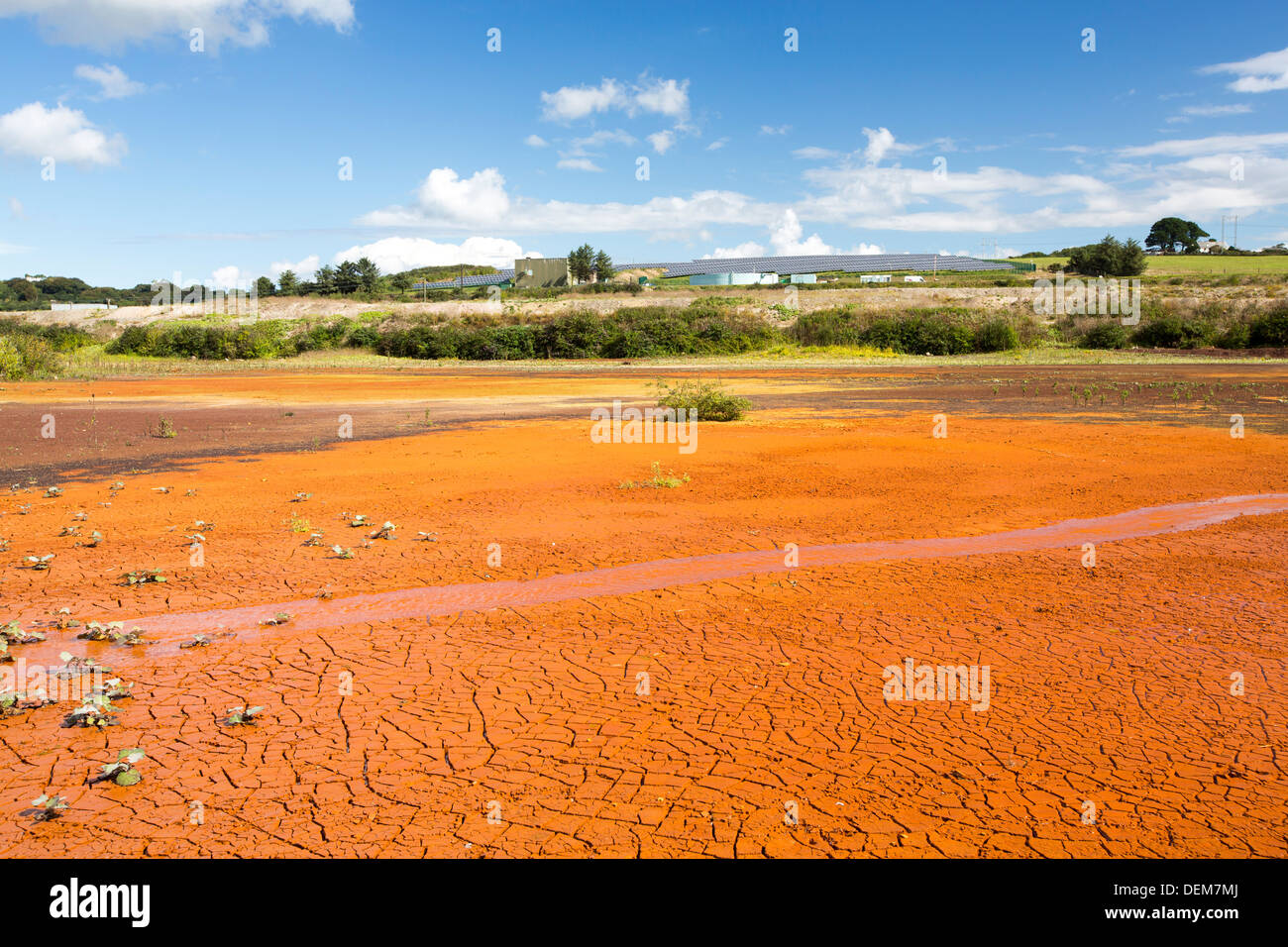 Wheal Jane an old abandoned Cornish tin mine near Redruth, UK, that is ...