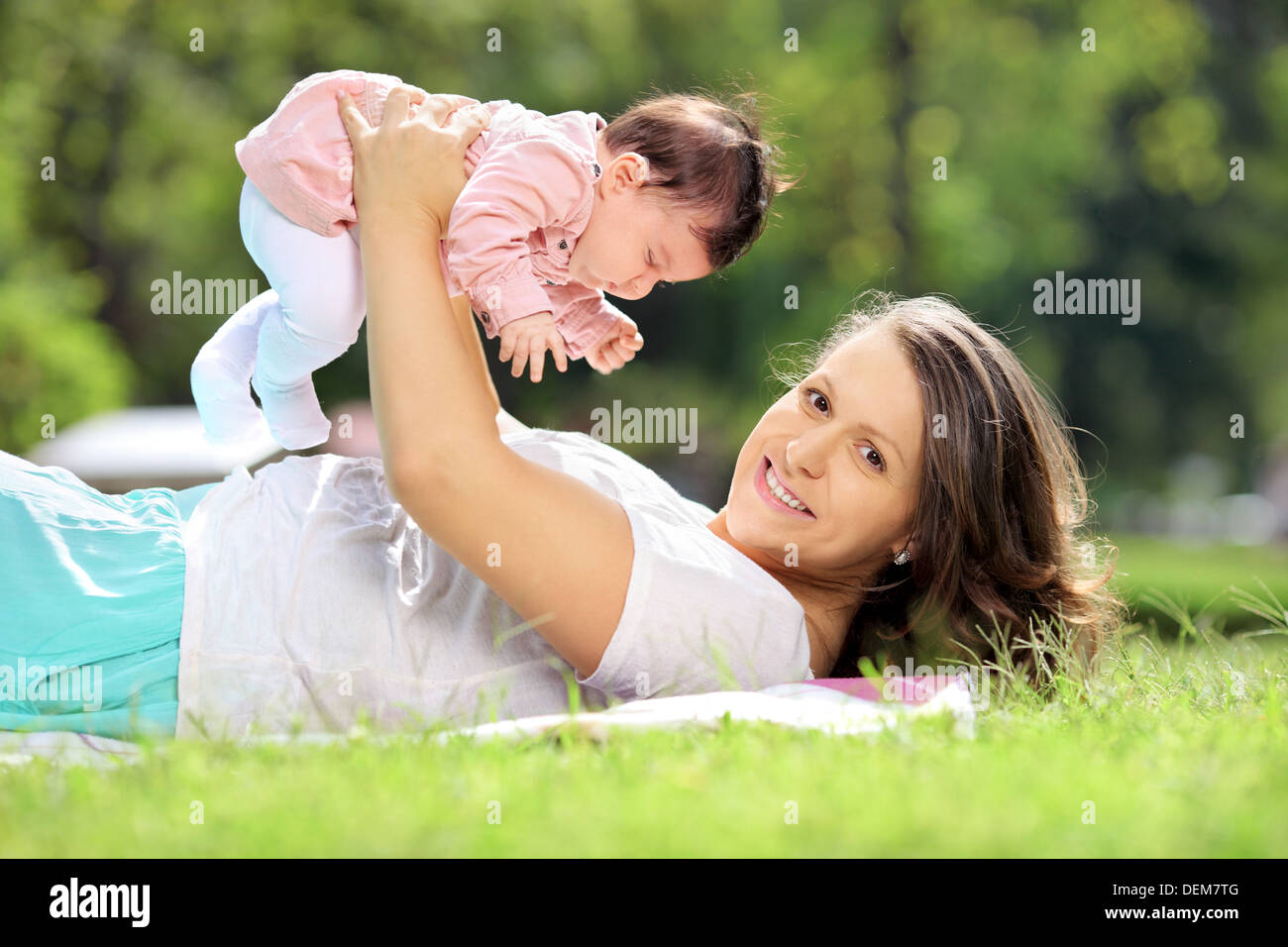Baby enjoying mother hi-res stock photography and images - Alamy