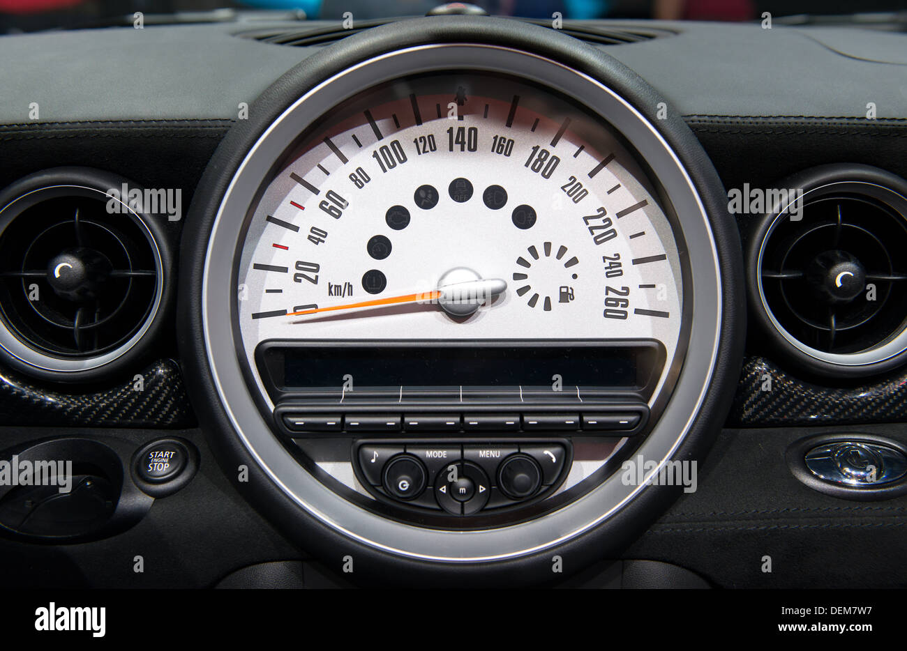 Car Tachometer On The Dashboard Stock Photo - Alamy