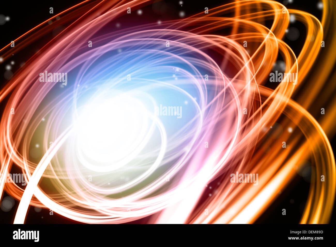 Abstract swirly lines futuristic space background Stock Photo - Alamy