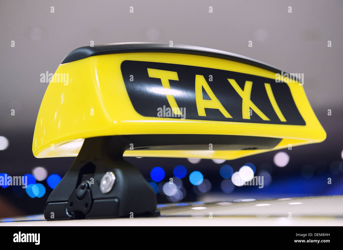 Rear view taxi car hi-res stock photography and images - Alamy