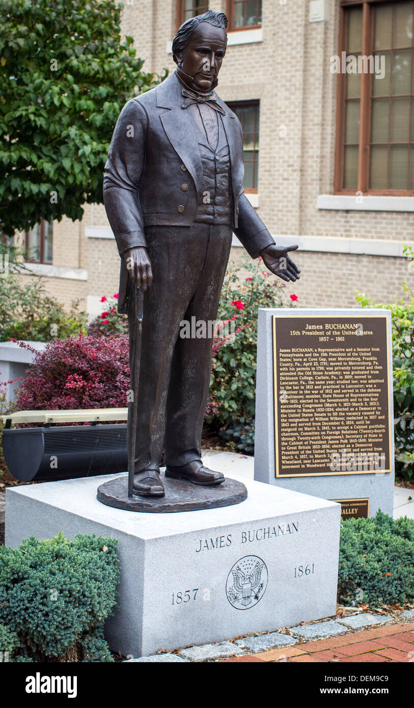 Buchanan's Birthplace State Park and Statue in the town of Mercersburg ...