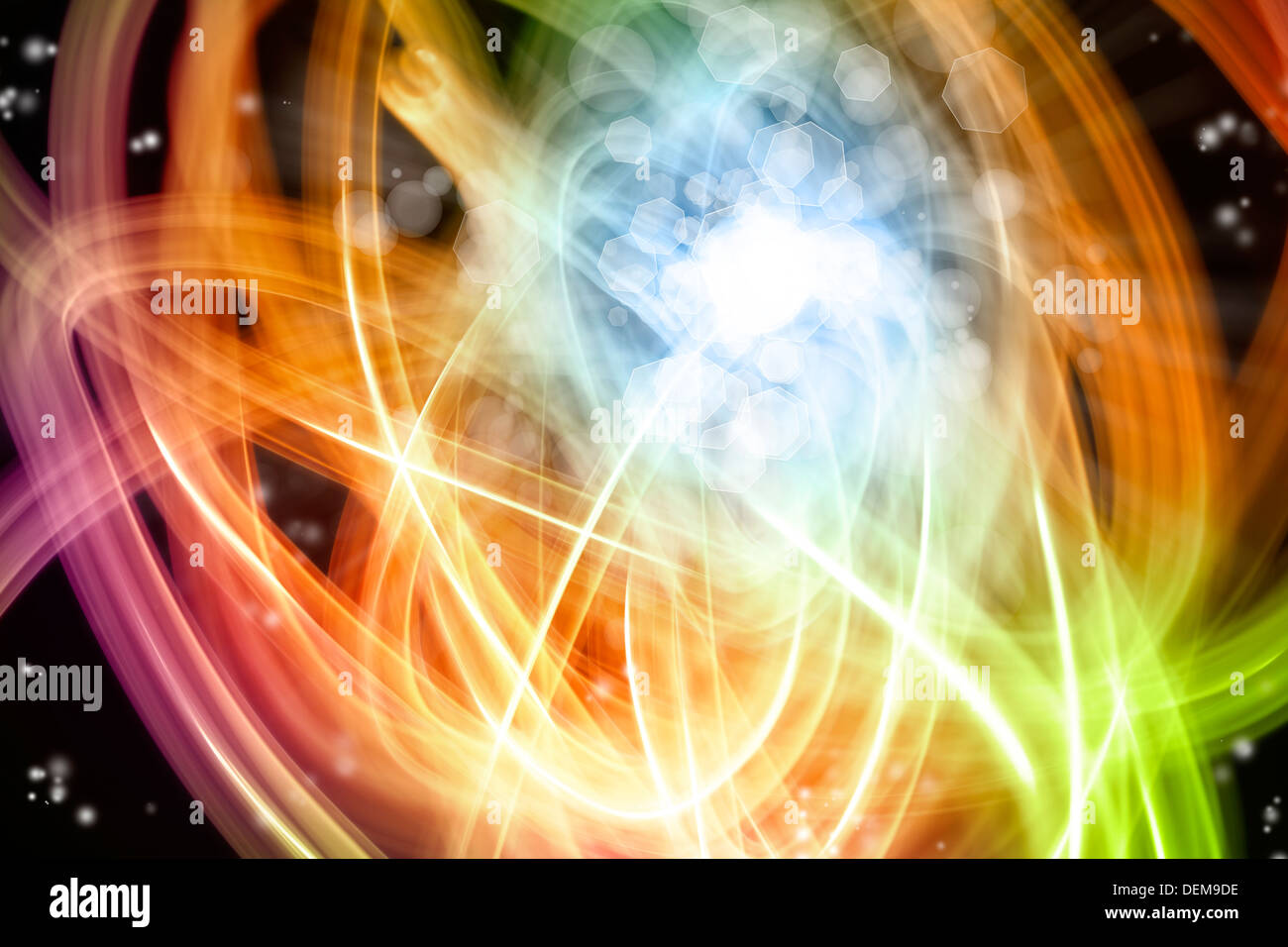 Abstract swirly lines futuristic space background Stock Photo - Alamy