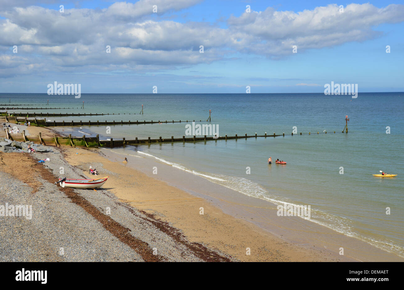 Beach view, Sheringham, Norfolk, England, United Kingdom Stock Photo ...