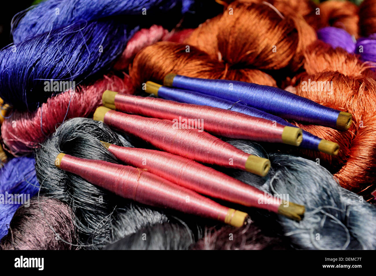Thai silk industry hi-res stock photography and images - Alamy