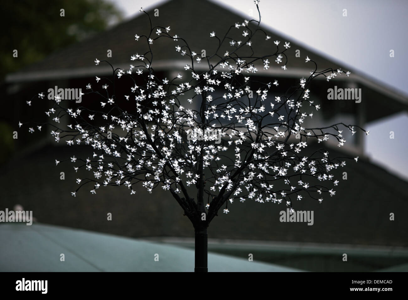 The modern street light led tree. Concept of energy saving cool ...