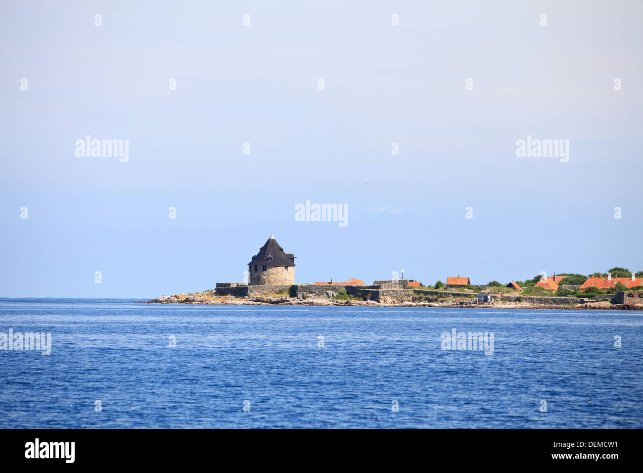 Fort Christiansoe island Bornholm in the Baltic Sea Denmark Scandinavia ...