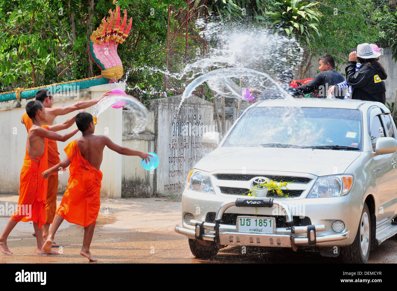 Songkran Festival (Water Festival) in Thailand Stock Photo - Alamy