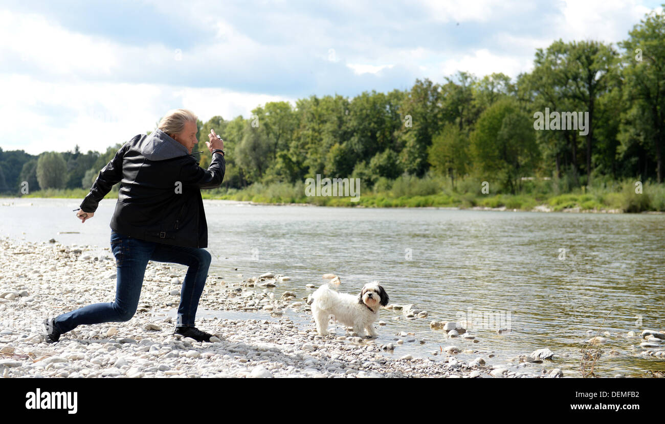 EXCLUSIVE - Irish musician Johnny Logan poses for the camera with his ...