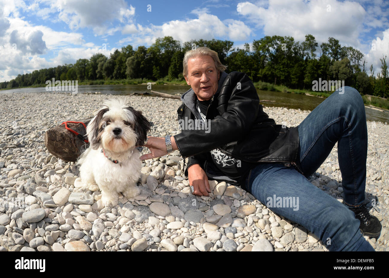 EXCLUSIVE - Irish musician Johnny Logan poses for the camera with his ...
