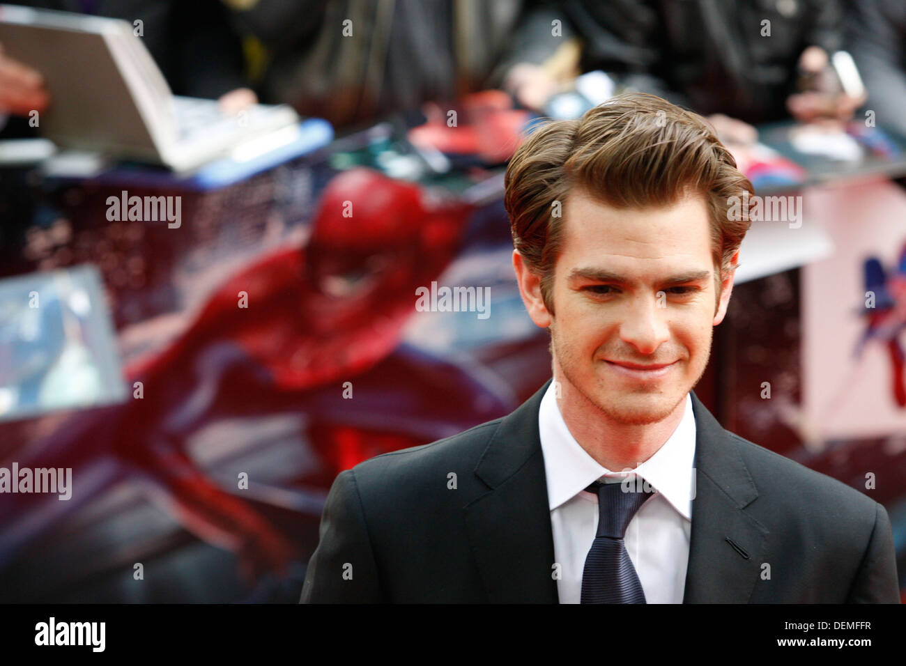 The amazing spider man 2012 andrew garfield hi-res stock photography ...