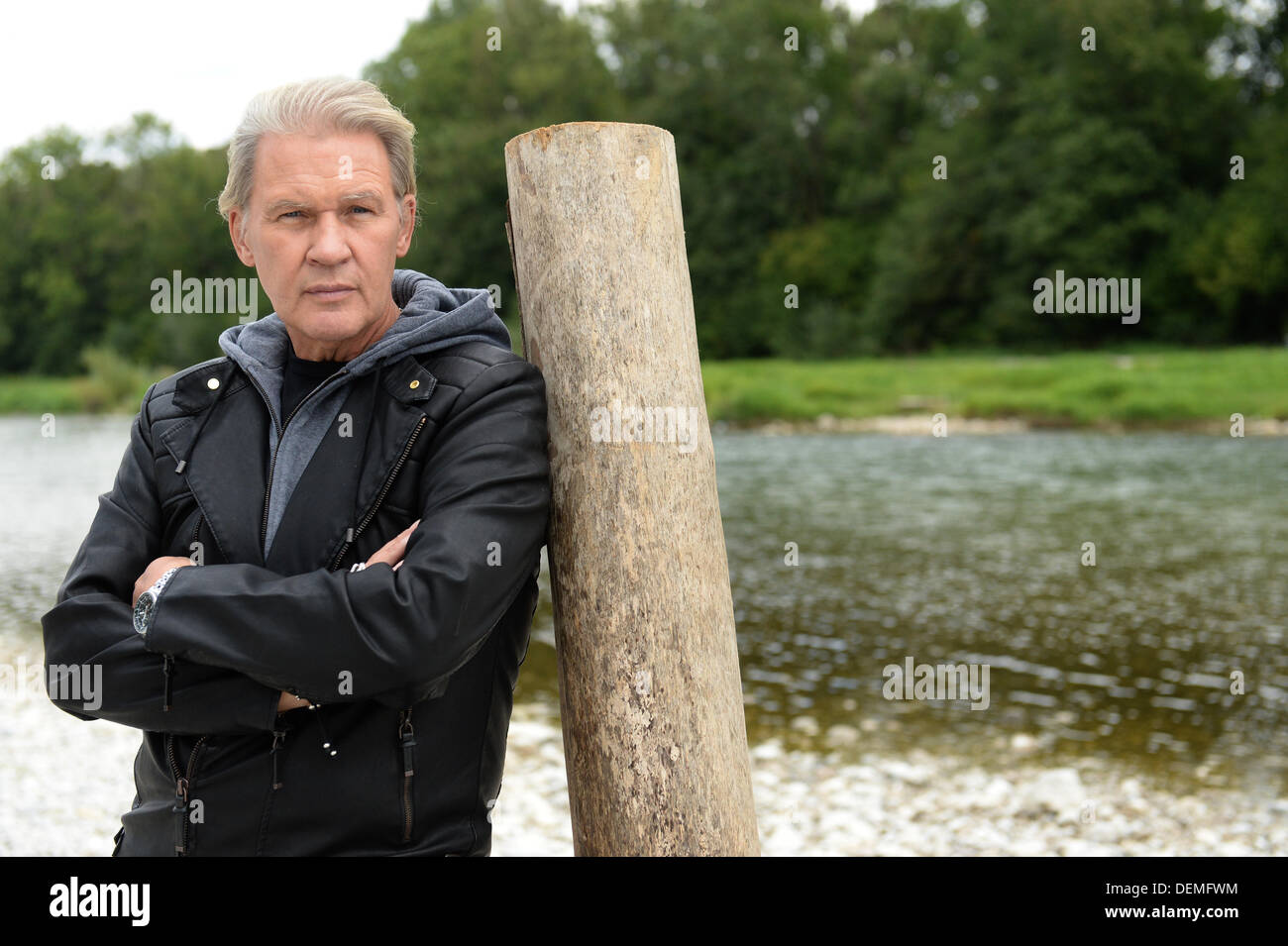 EXCLUSIVE - Irish musician Johnny Logan poses for the camera at the ...