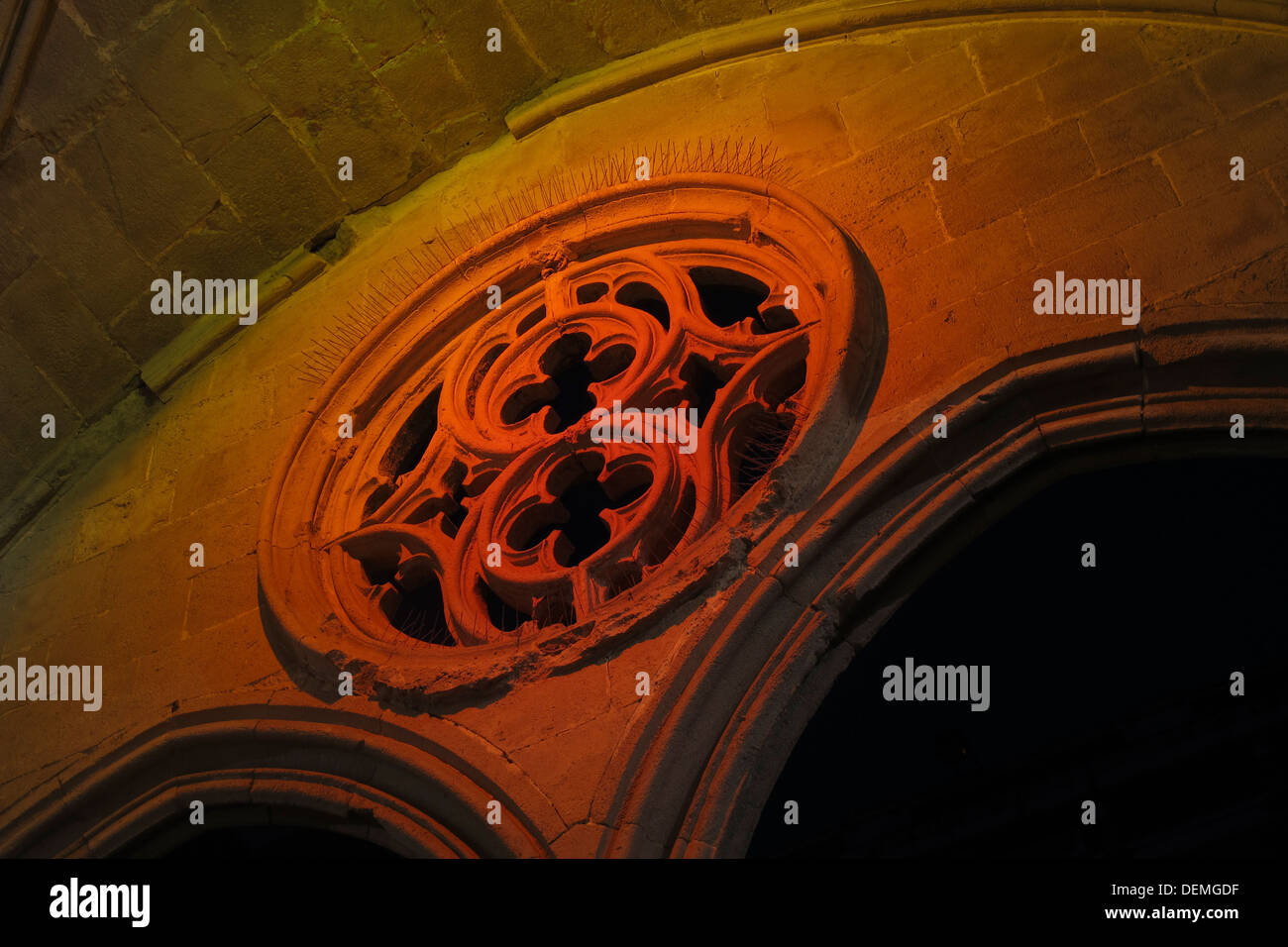 The Gothic style architecture. Monastery of St. Augustine (Convent de ...