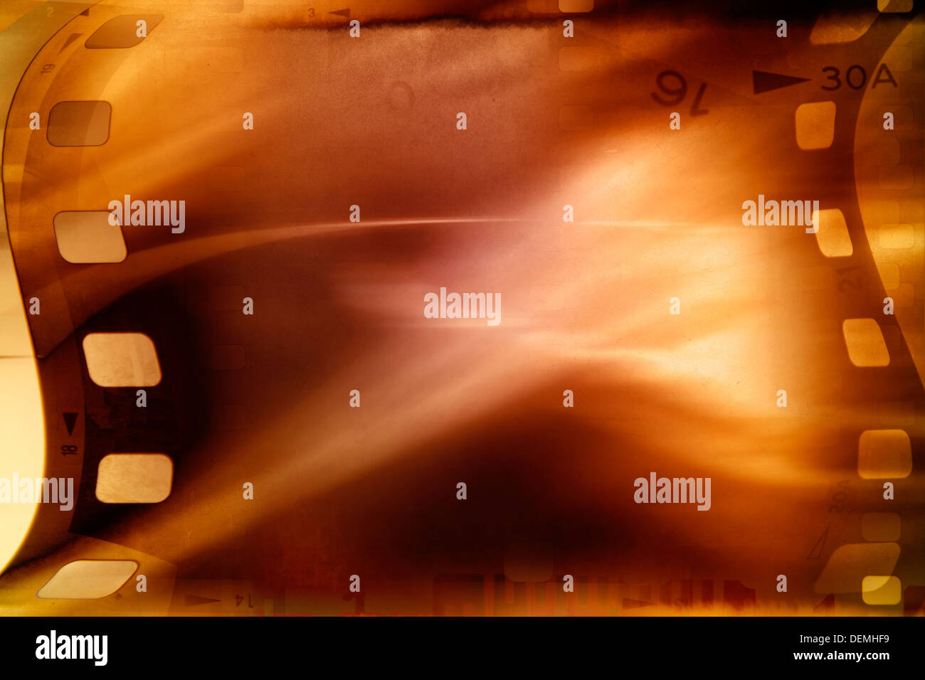 Film negative frames, orange and brown tone Stock Photo - Alamy