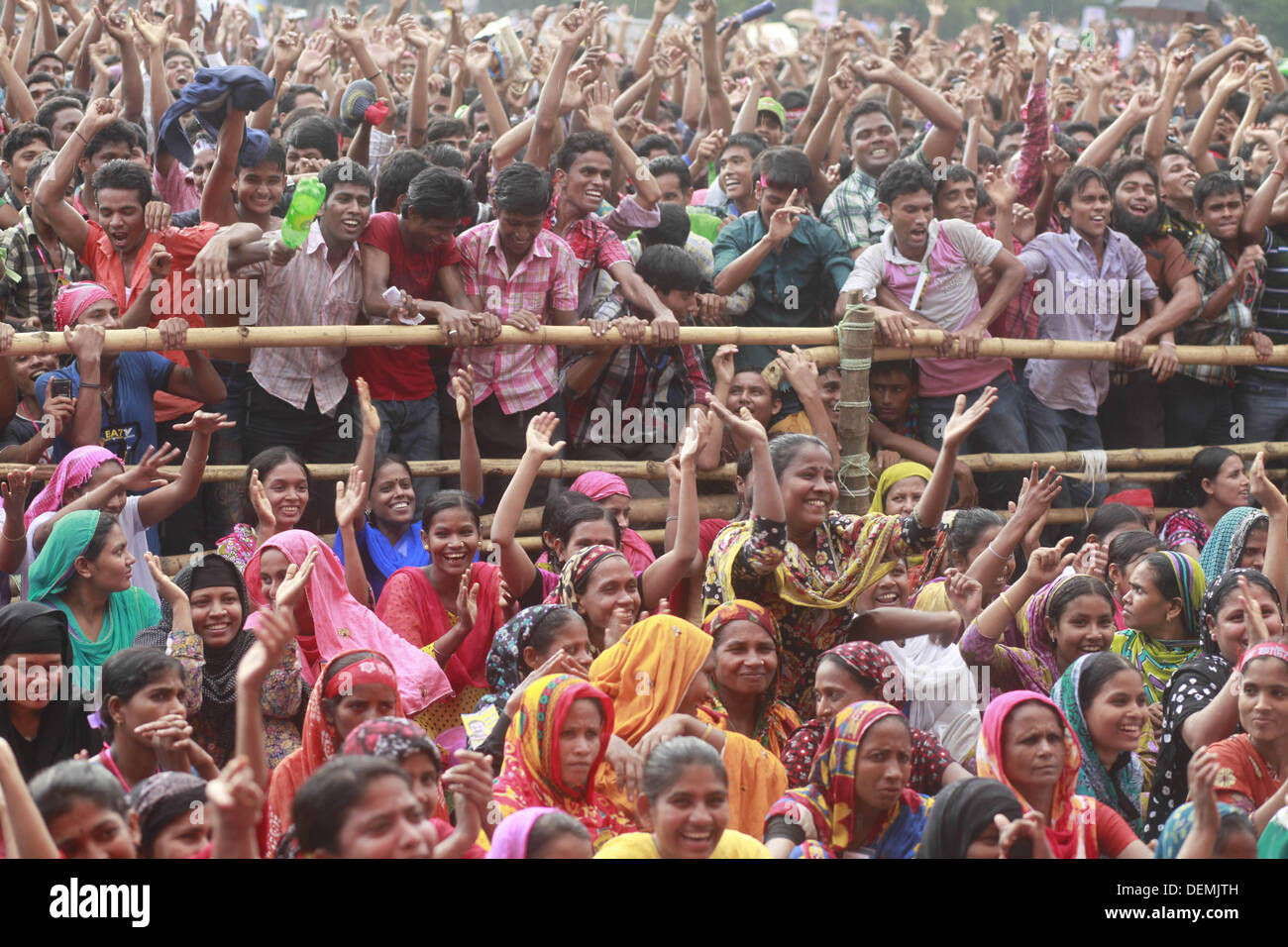 Dhaka,Bangladesh 21st September 2013; Sramik Oikya Parishad, a platform ...