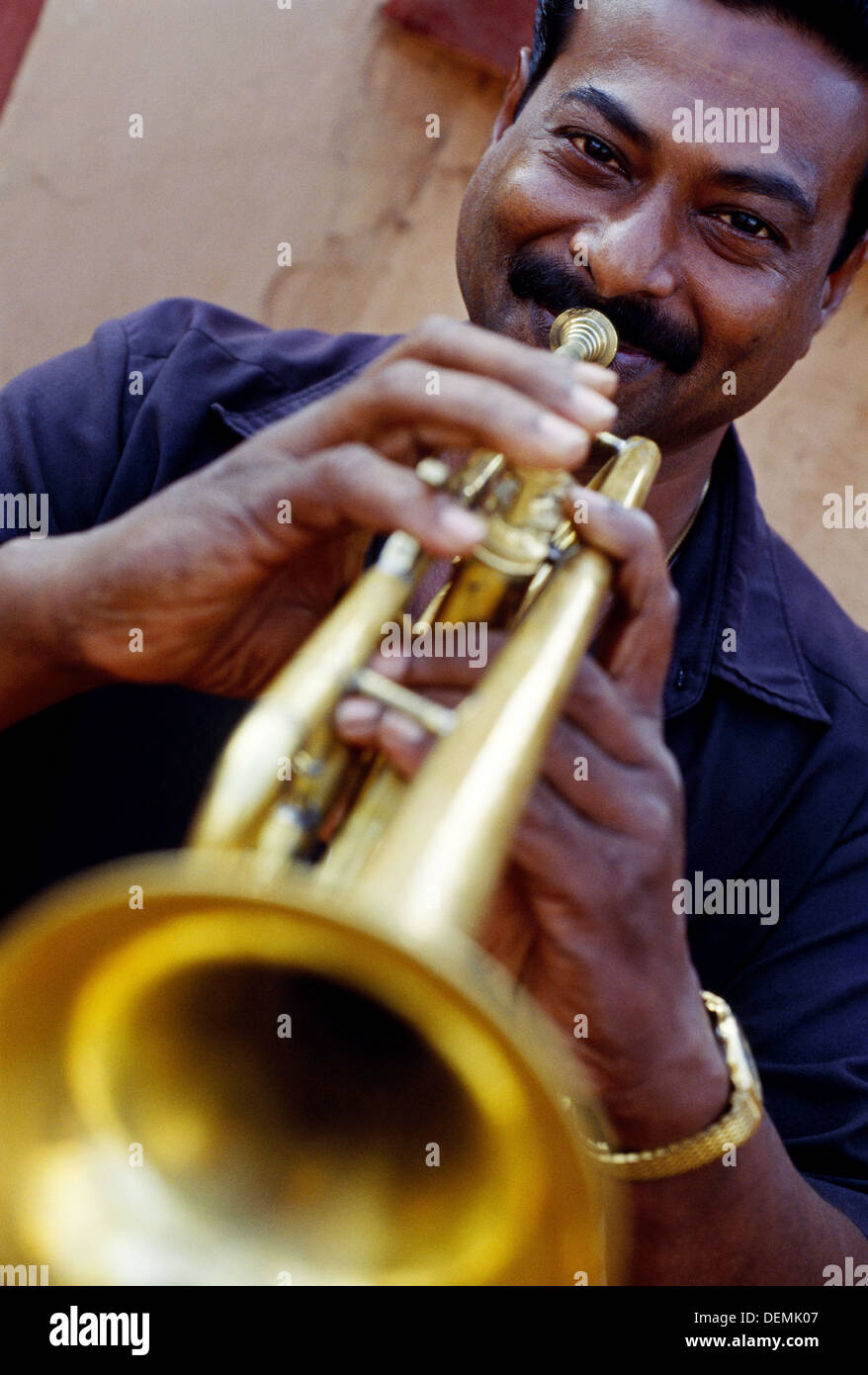 Trumpet man hi-res stock photography and images - Alamy