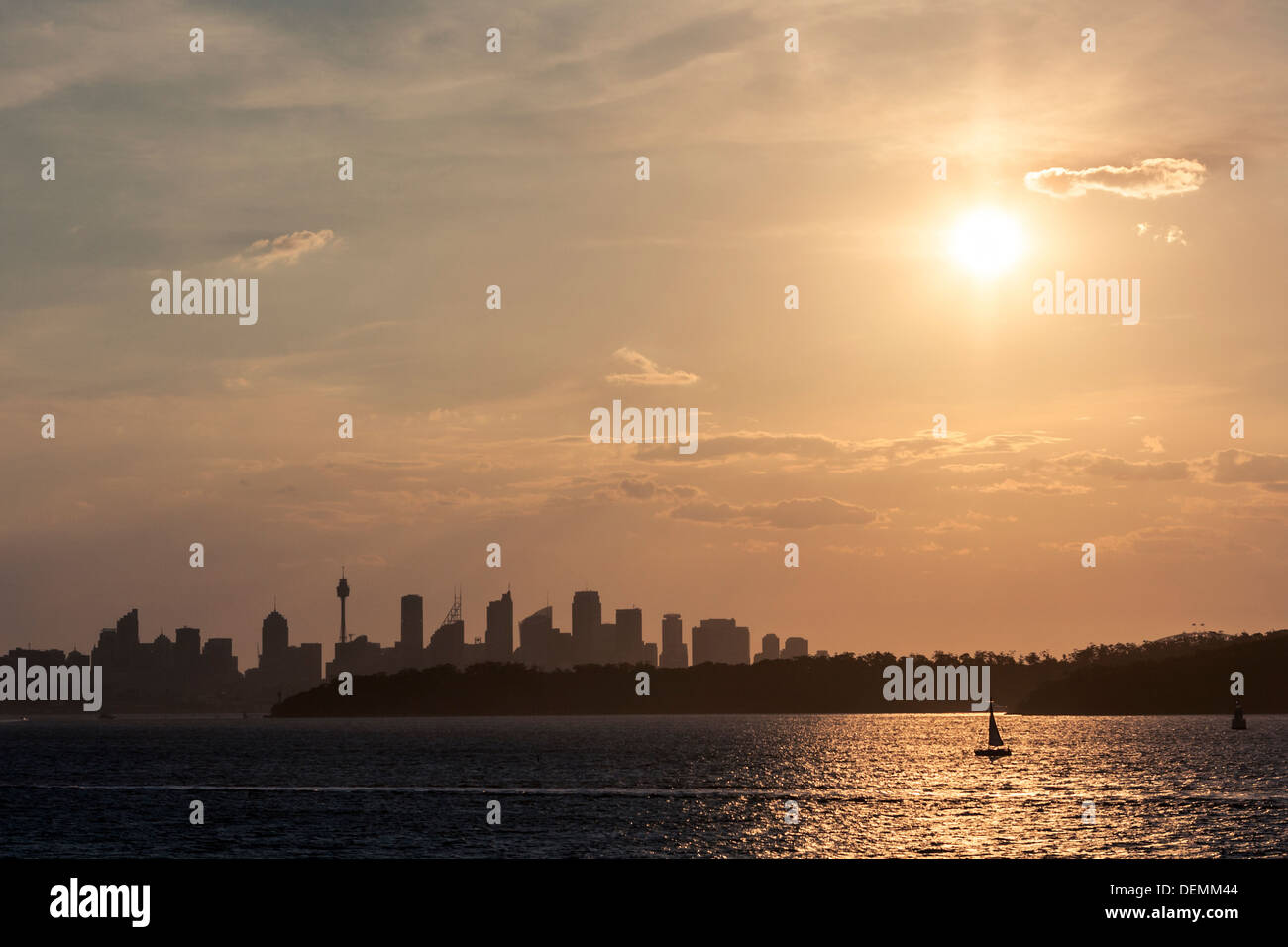 Sydney city sunset Stock Photo - Alamy