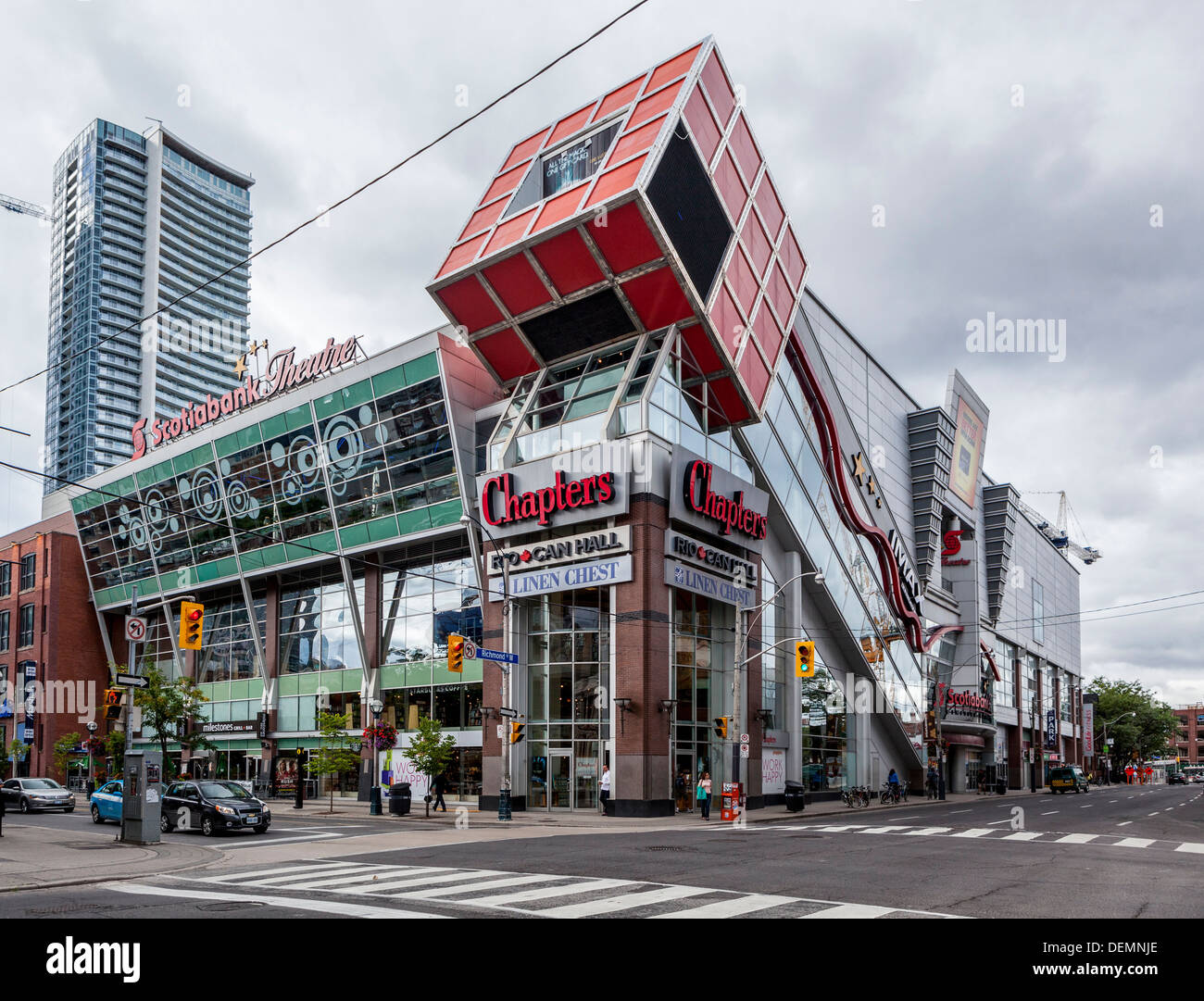 Cube on top of the entertainment centre which theatre, cinemas and ...
