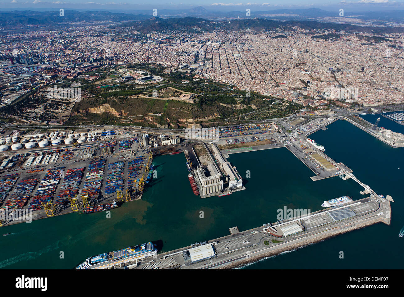 Port of Barcelona, Spain Stock Photo - Alamy