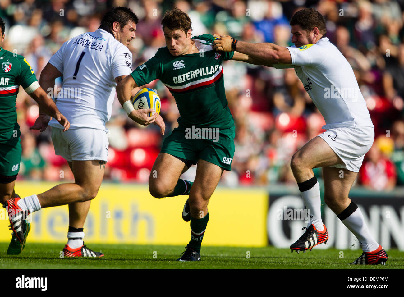 Leicester, UK. 21st Sep, 2013. Action during the Aviva Premiership ...